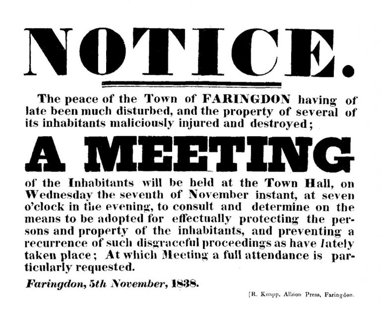 Enforcing the Law - Faringdon History Website